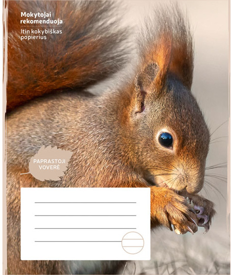 Sąsiuvinis VOVERĖ, 24 l., linijomis | Pegasas