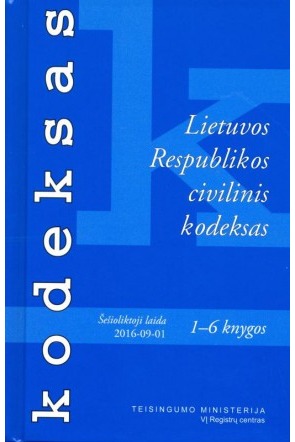 Lietuvos Respublikos civilinis kodeksas | Knyga - Pegasas