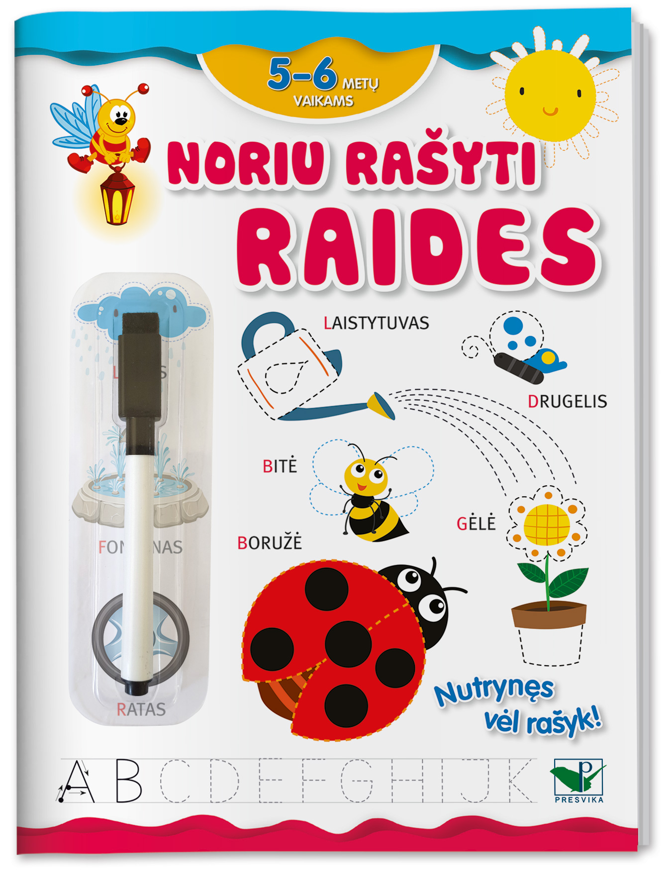 Noriu rašyti raides 5-6 m. vaikams. Su flomasteriu | Pegasas