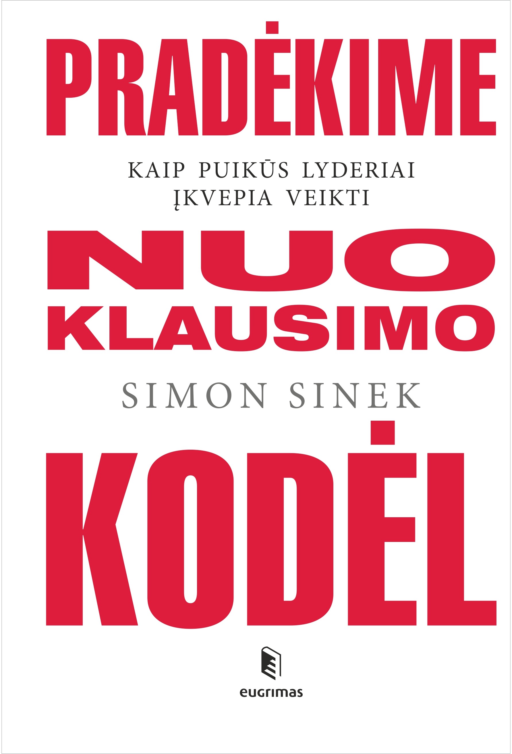 Pradėkime nuo klausimo kodėl. Kaip puikūs lyderiai įkvepia veikti ...
