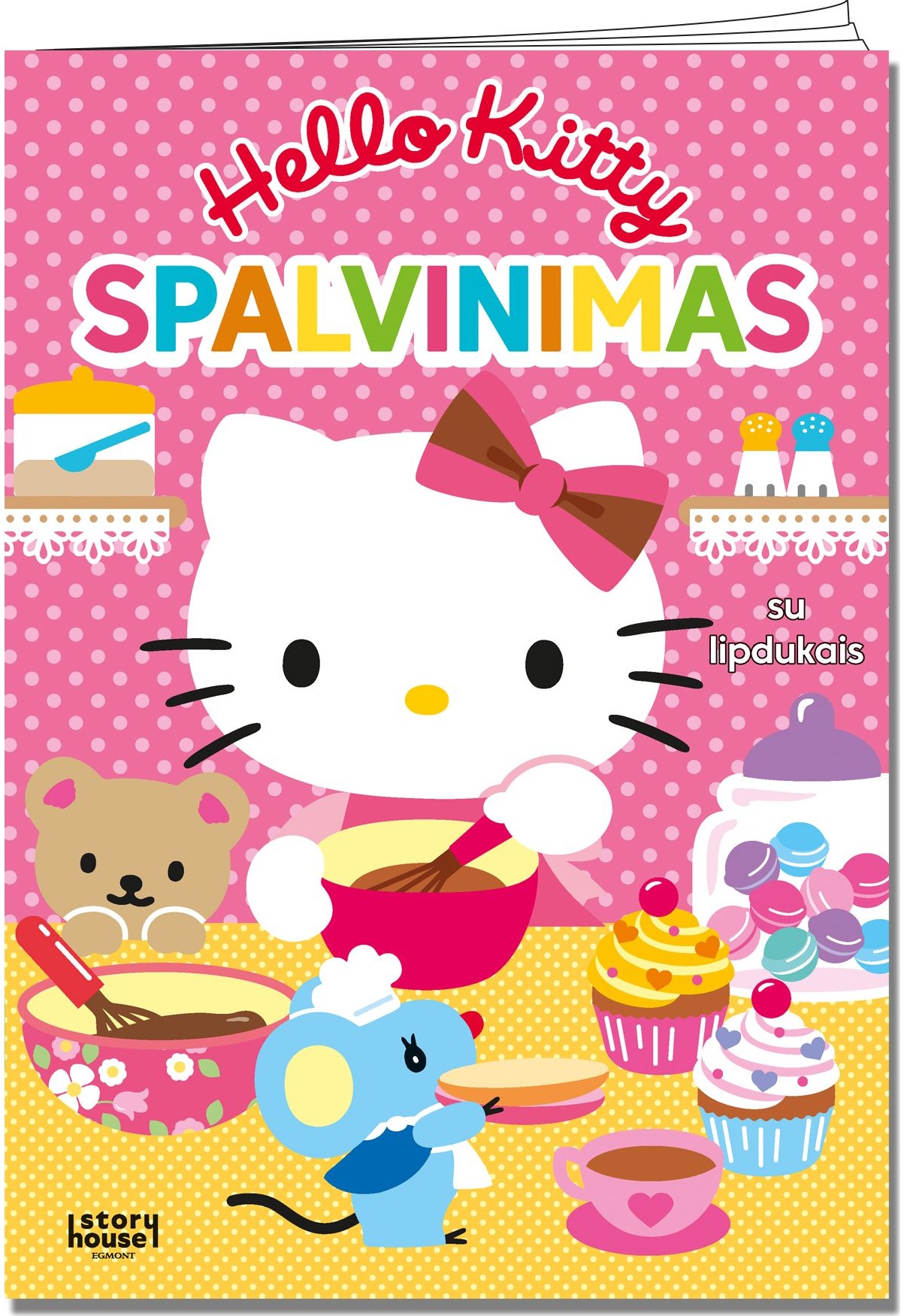Hello Kitty. Spalvinimas su lipdukais | Pegasas