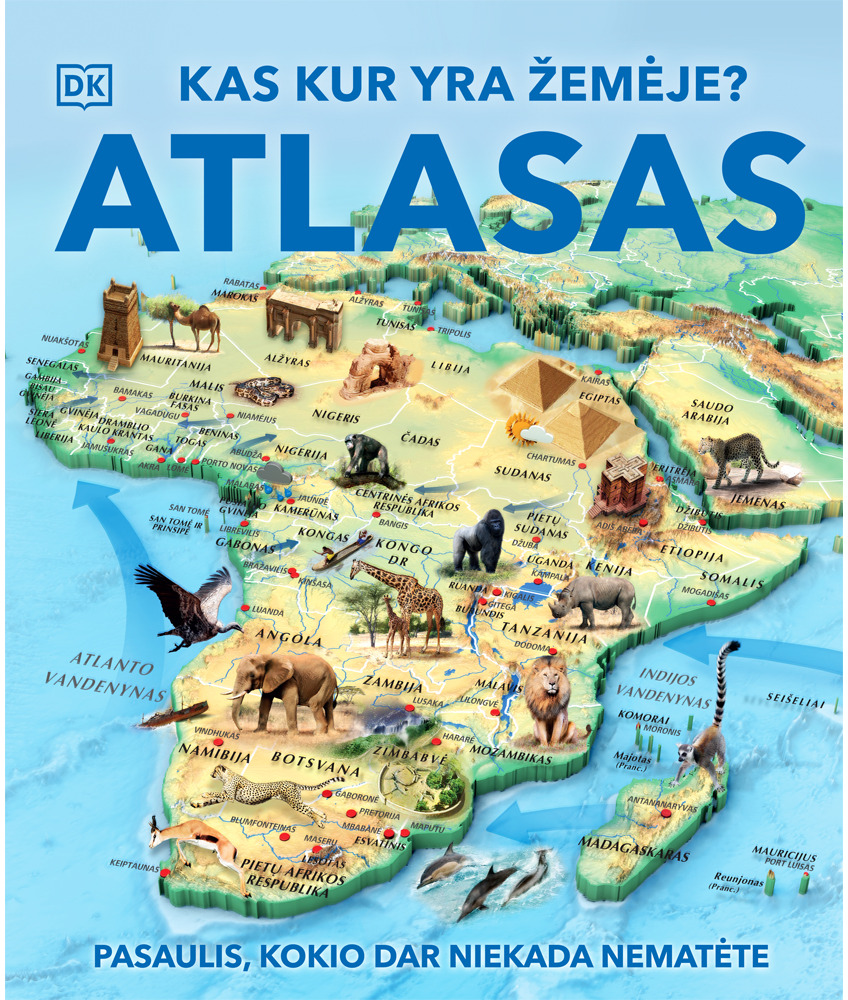 Kas kur yra Žemėje? Atlasas | Pegasas
