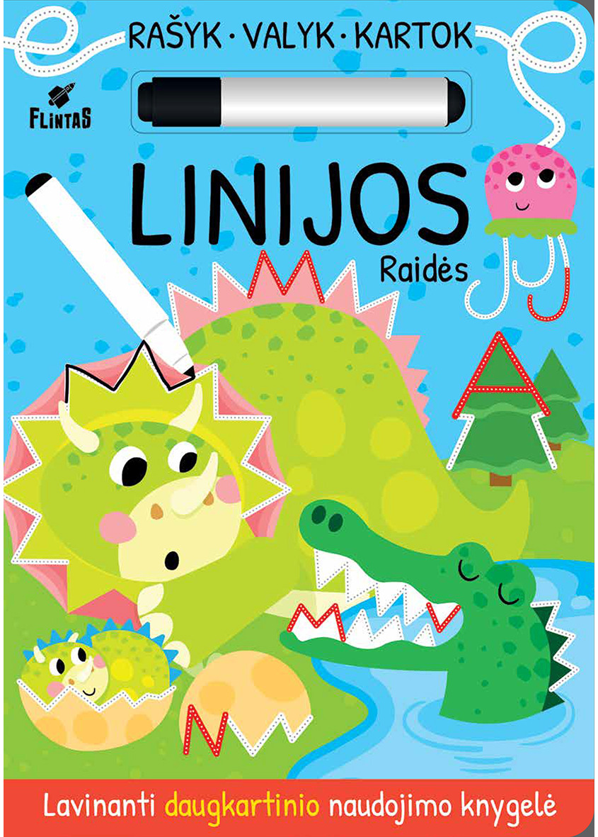 Rašyk. Valyk. Kartok. Linijos | Knyga - Pegasas