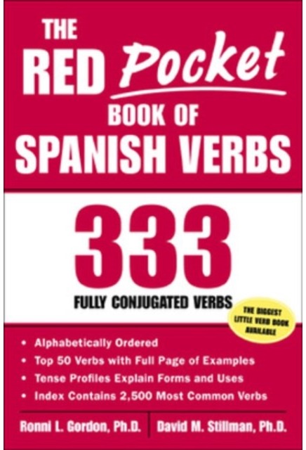 Red Pocket Book of Spanish Verbs | Pegasas