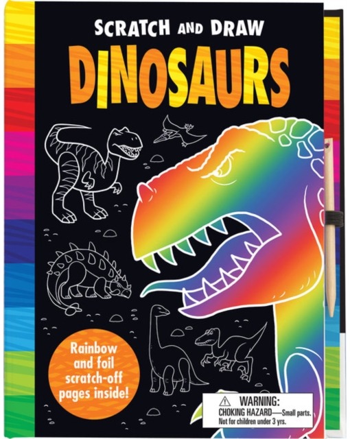 Scratch & Draw Dinosaurs - Scratch Art Activity Book | Pegasas