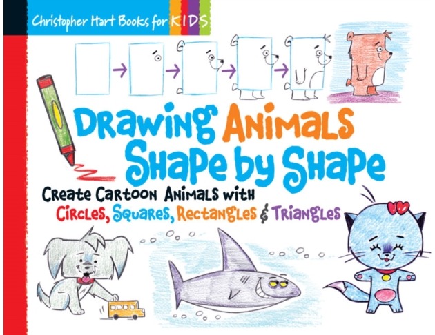 Drawing Animals Shape by Shape Create Cartoon | Pegasas