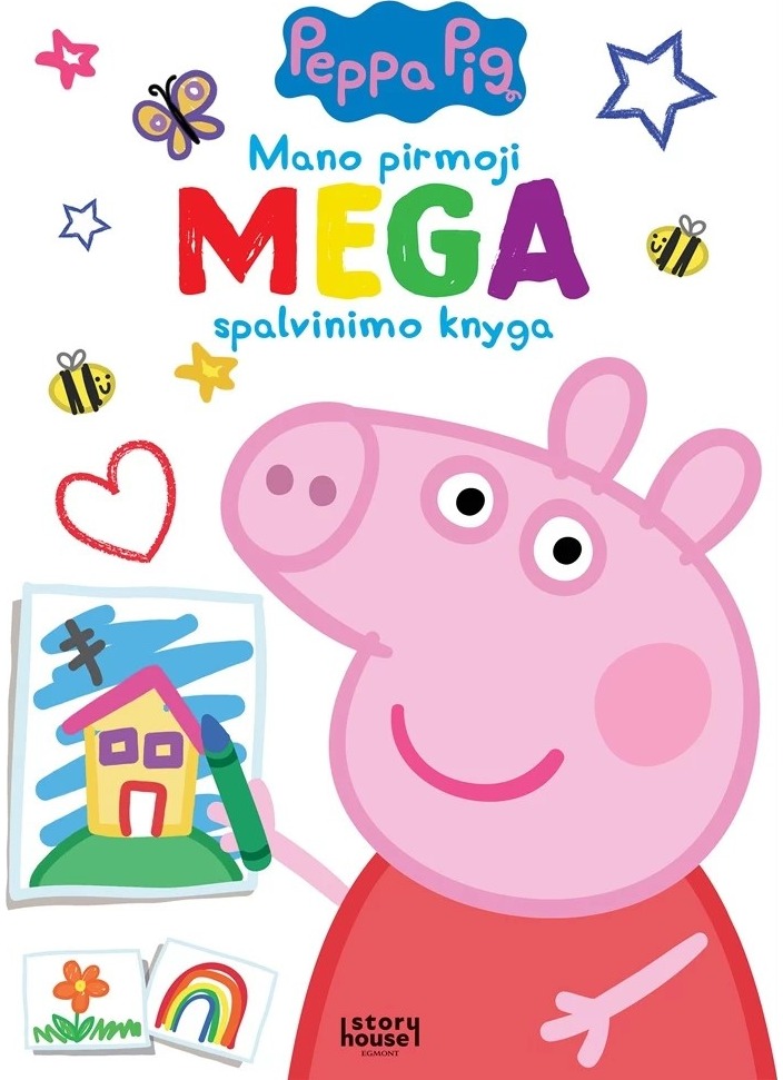 Mega spalvinimas Peppa pig | Knyga - Pegasas