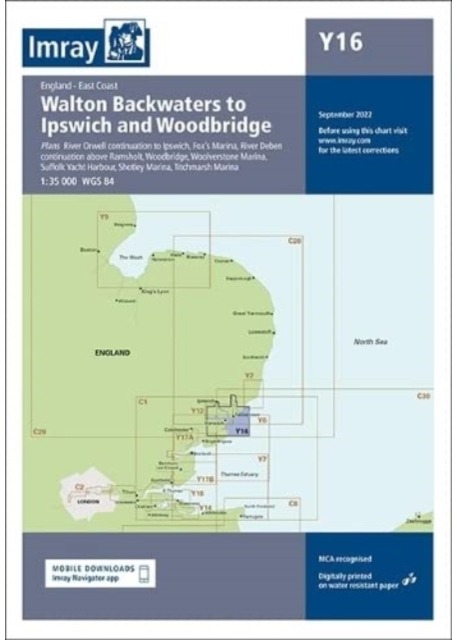 Imray Chart Y16 Walton Backwaters to | Pegasas