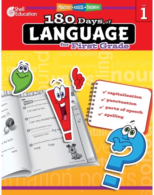 180 Days™: Language for First Grade Practice, Assess, | Pegasas