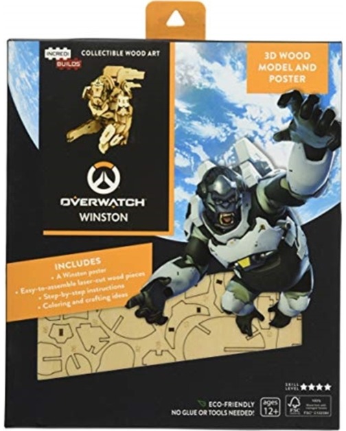 IncrediBuilds: Overwatch: Reinhardt 3D Wood Model and Poster | Pegasas