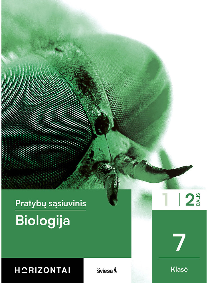 Biologija. Pratybų sąsiuvinis 7 klasei, 2 dalis, serija Horizontai | Pegasas