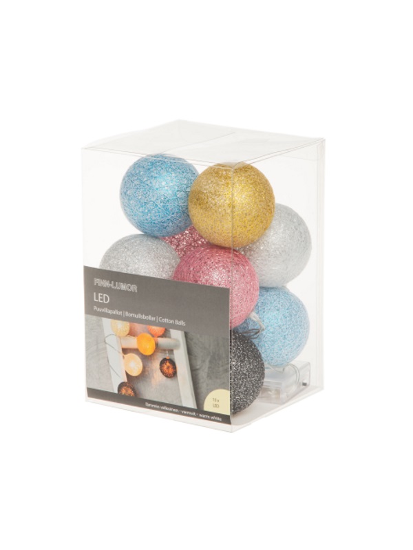 Medvilninių burbulų girlianda COLOURS | Pegasas