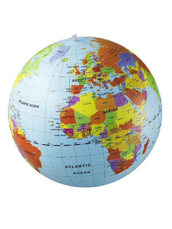 Pripučiamas gaublys-kamuolys „Pasaulis Maxi“, 50 cm | Pegasas