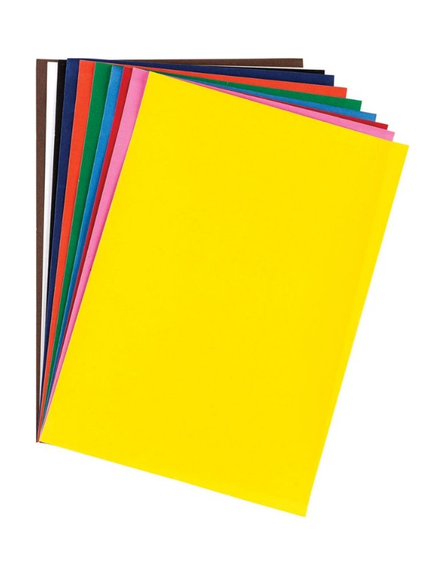 Popierius rankdarbiams VELVET, lipnus, A4, 10 spalvų | Pegasas