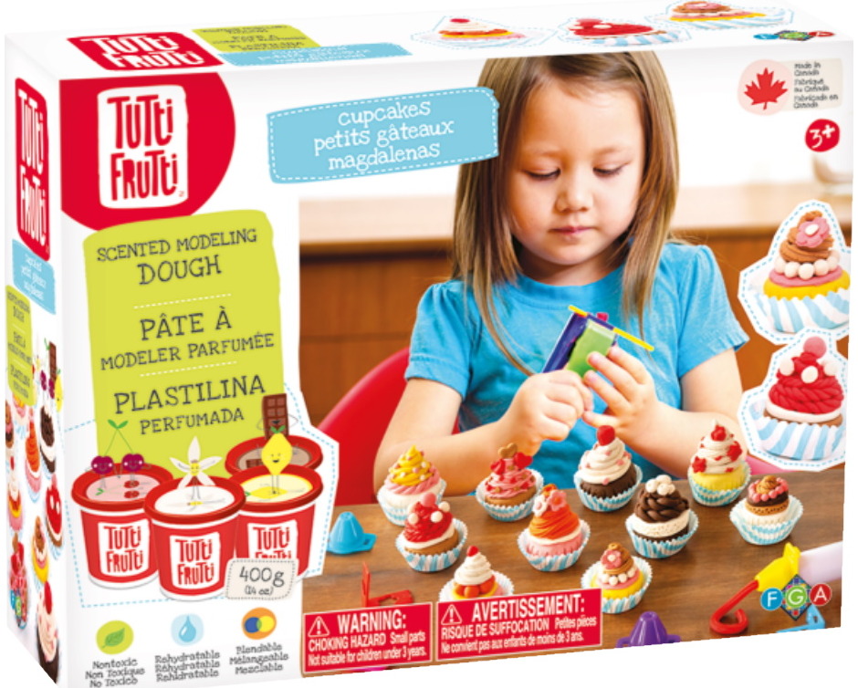 Modelino rinkinys TUTTI FRUTTI CUPCAKES KIT | Pegasas