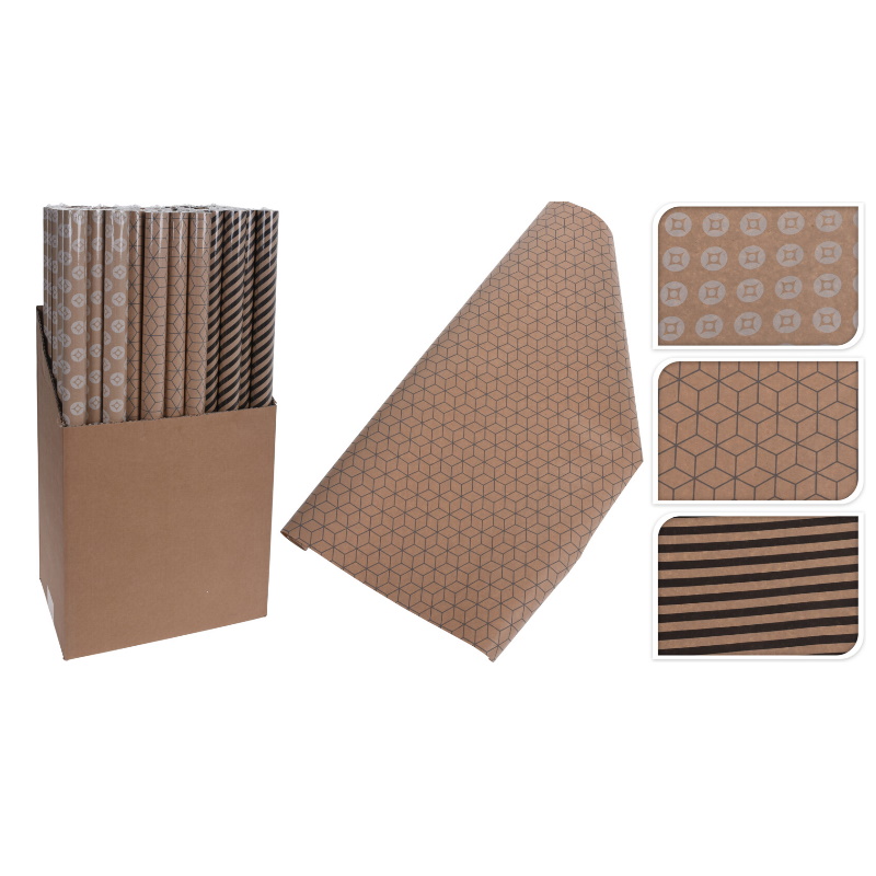 Dovanų pakavimo popierius GRAPHIC, 70x200 cm | Pegasas