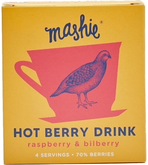 Uogų tyrė MASHIE Original, aviečių ir mėlynių, 4vnt. | Pegasas