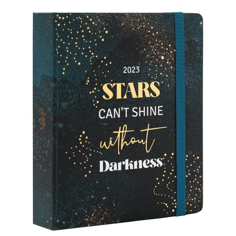 Darbo knyga GLITTER BY KOKONOTE 2022/2023 savaitė, 17 mėn. (2022 rugp ...