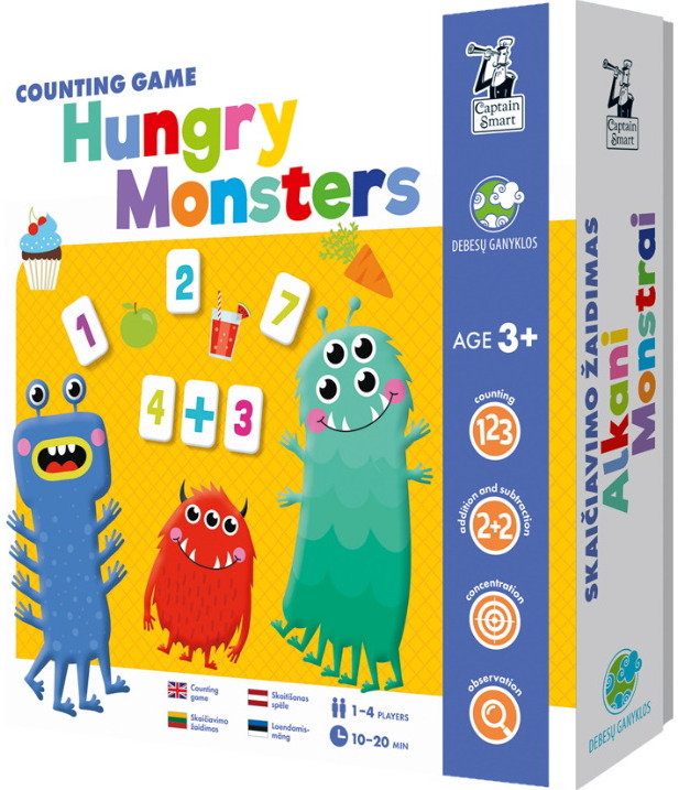 Mokomasis skaičiavimo žaidimas HUNGRY MONSTERS | Pegasas