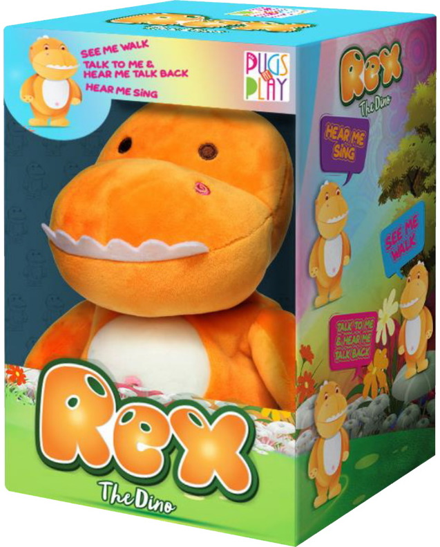 Vaikštantis ir kalbantis dinozauras REX PUGS AT PLAY | Pegasas