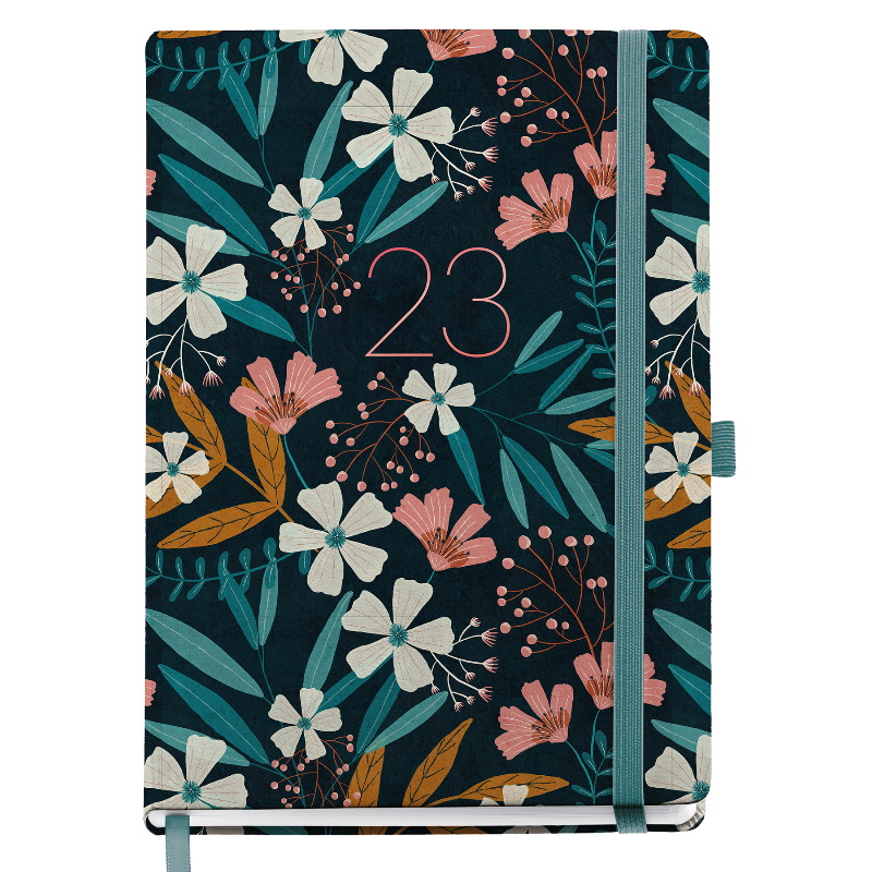 Darbo knyga MR 2023 AUTUMN GARDEN diena puslapyje, 21,5x15,5 cm | Pegasas