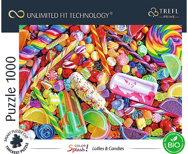 Dėlionė TREFL PRIME 1000 det. Color Splash Cubic Gradient Lollies and ...