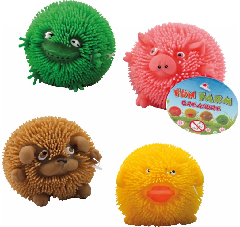 Žaislas FLUFFY Farm Puffer Balls įv. rūšys | Pegasas