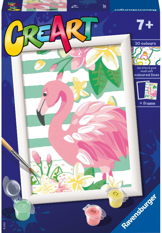 Tapyba pagal numerius RAVENSBURGER Think Pink 22x16 cm. | Pegasas
