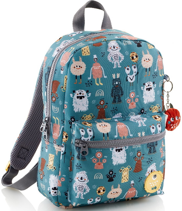 Vaikiška kuprinė MR MINI MONSTERS, RPET, 34 cm | Pegasas