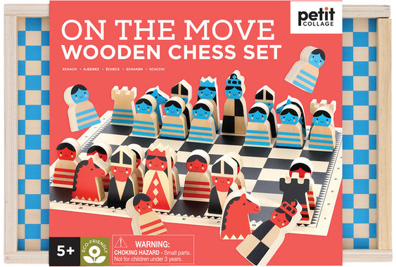 Stalo žaidimas šachmatai On the Move Wooden Chess Set | Pegasas