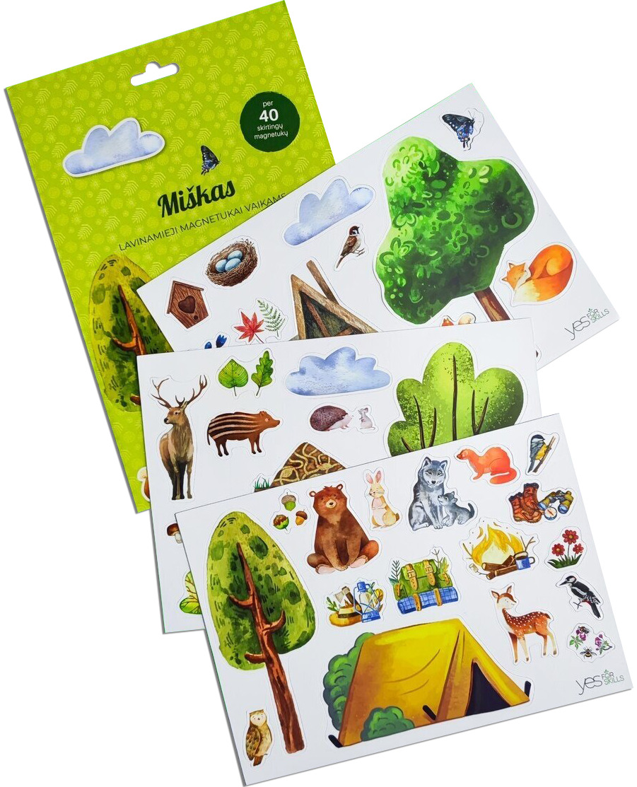 Lavinamieji magnetukai YES FOR SKILLS vaikams Miškas | Pegasas