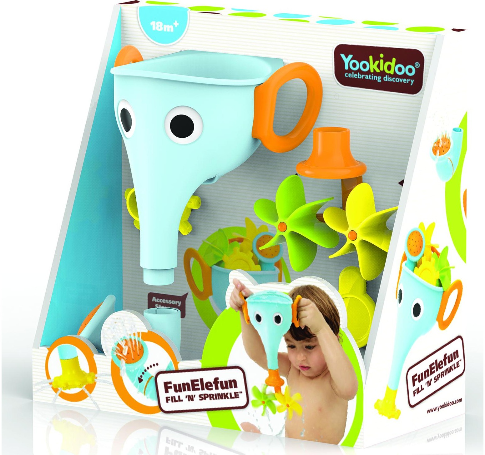 YOOKIDOO Vonios žaislas „Drambliukas“, mėlynas | Pegasas