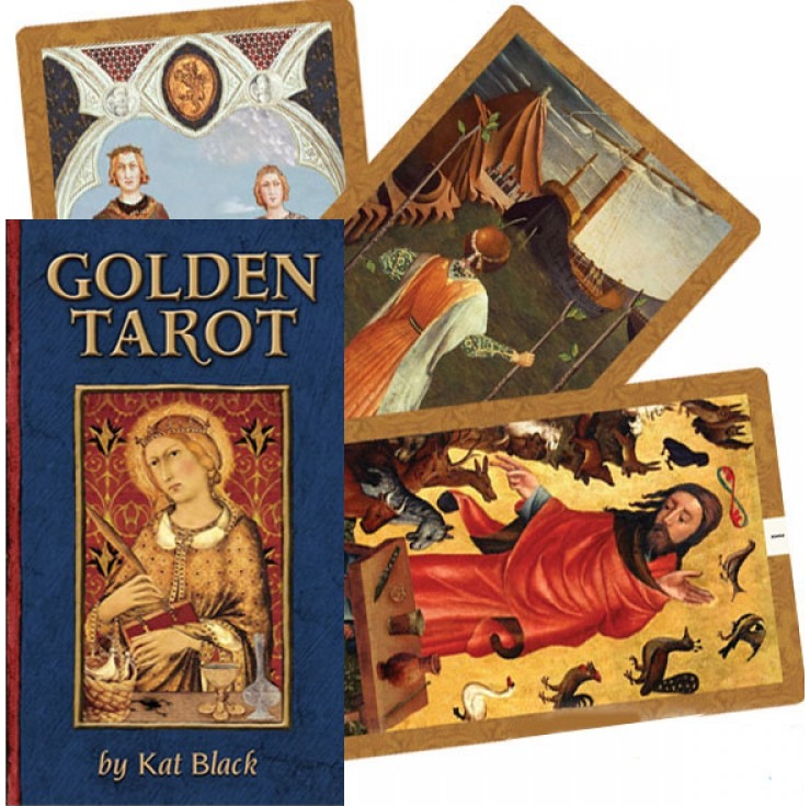 Taro kortos GOLDEN TAROT BY KAT BLACK | Pegasas