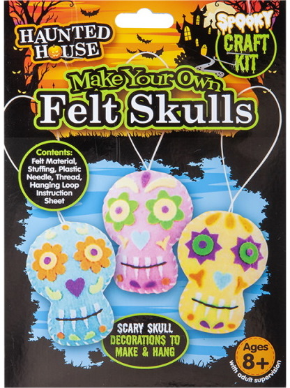 Kūrybinis rinkinys kaukolių dekoracija FELT SKULL | Pegasas