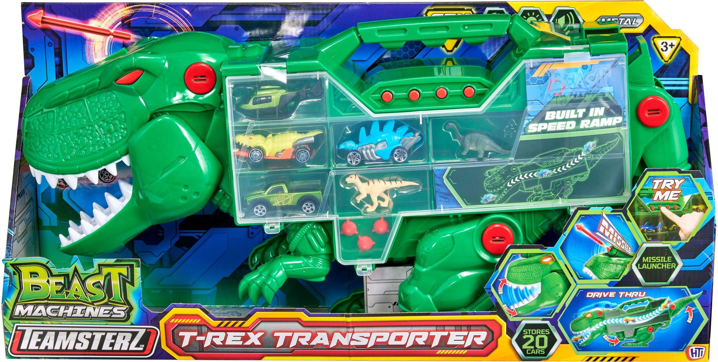 TEAMSTERZ BEAST MACHINES Transporteris T-Rex su 6 automobiliais | Pegasas
