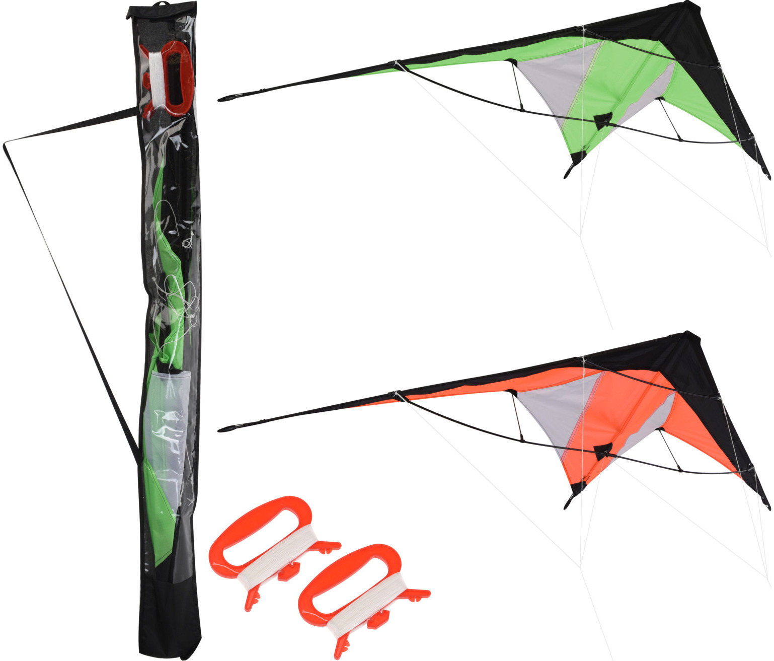 Aitvaras KITE SPORTS WITH su dviem rankenom įv. rūšys | Pegasas