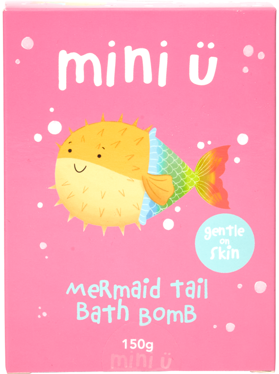 Vonios burbulas Mermaid Tail MINI U, 150 g | Pegasas