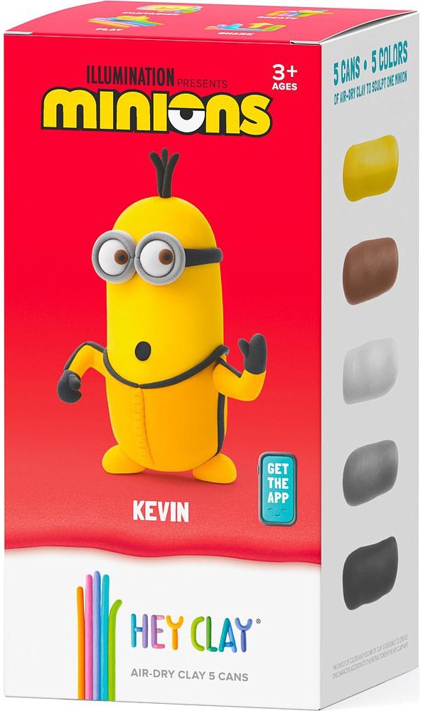 Modelinas HEY CLAY Air-Dry Clay Minion Kevin 5vnt. | Pegasas
