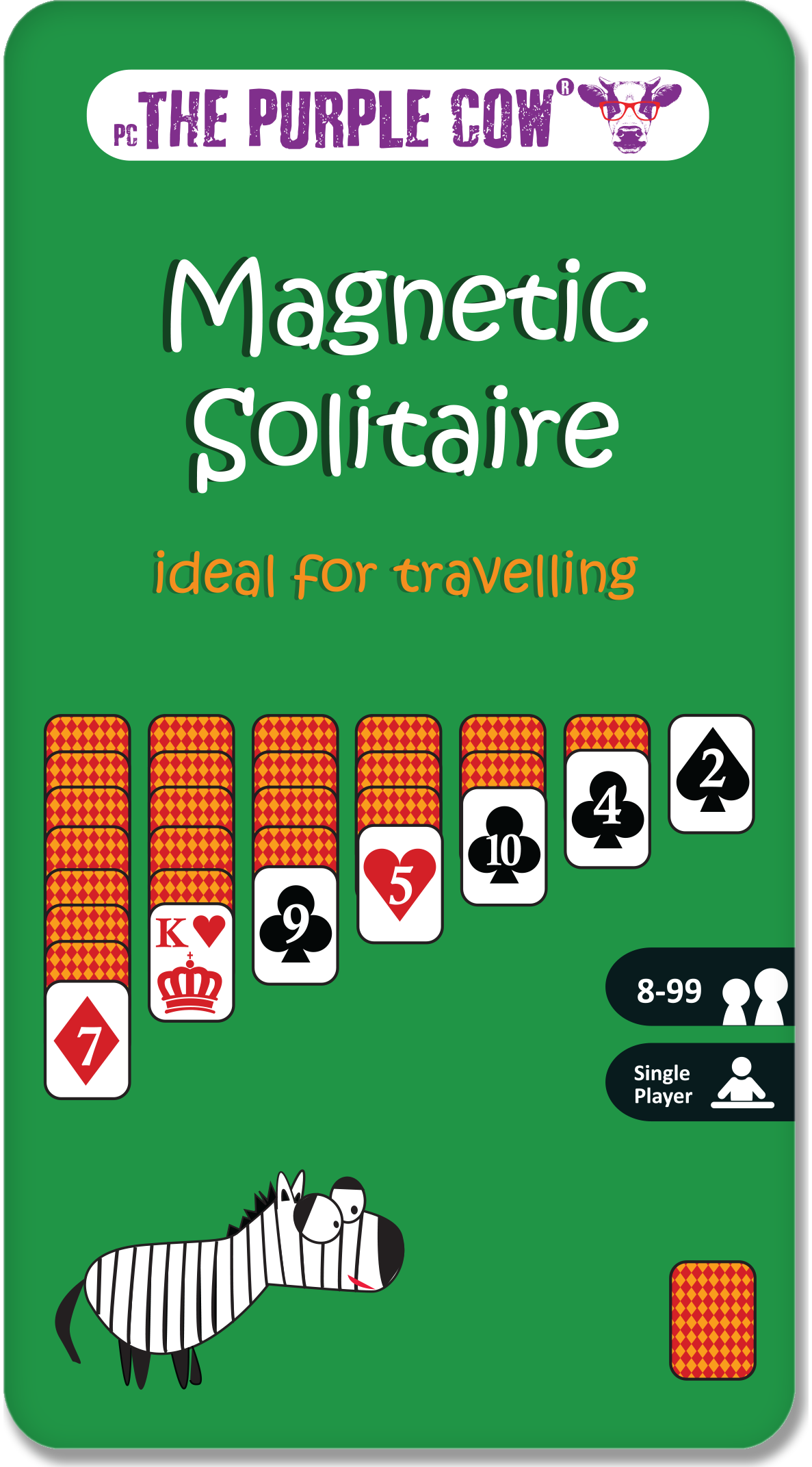 Kelioninis žaidimas THE PURPLE COW Magnetic Solitaire | Pegasas