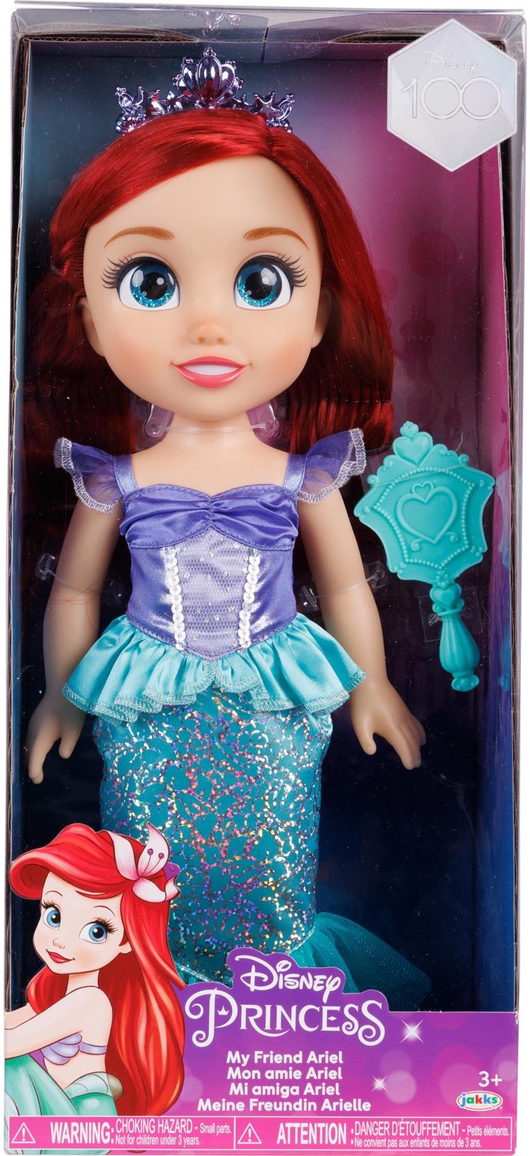 DISNEY PRINCESS Lėlė ARIEL, 35 cm | Pegasas