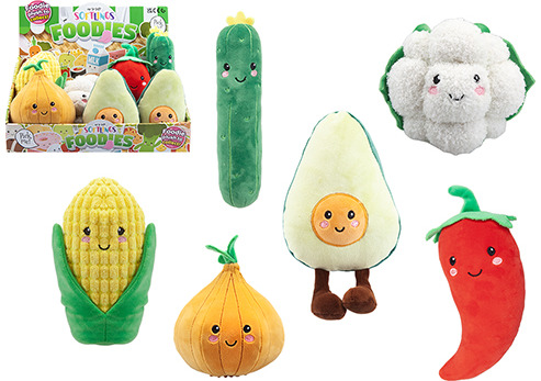 Pliušinis žaislas SOFTLINGS FOODIES SALAD & VEGI MATES 16cm. įv. rūšys ...