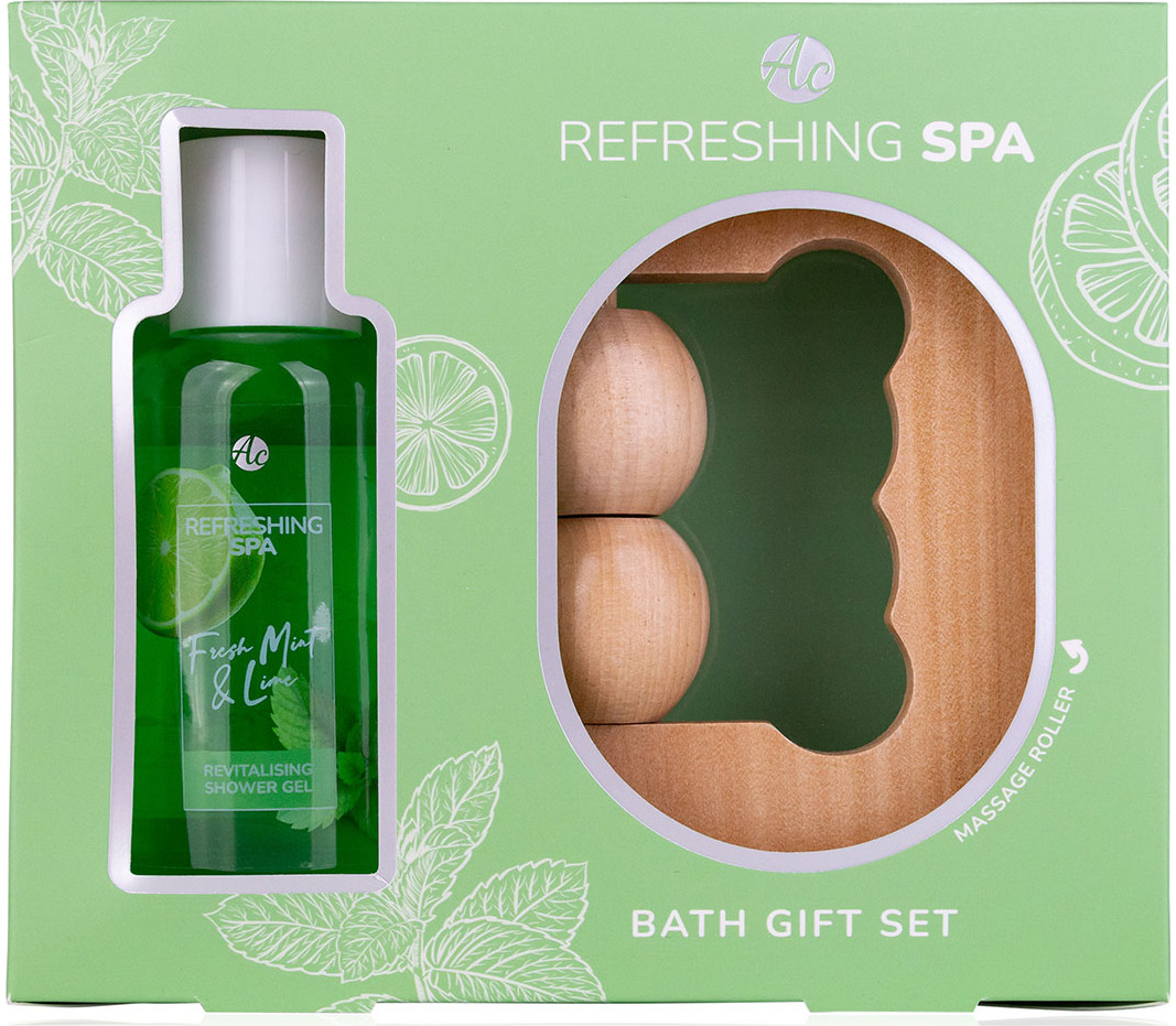 Vonios rinkinys SPA COLLECTION, įv. rūšys: dušo želė, masažinis volelis ...