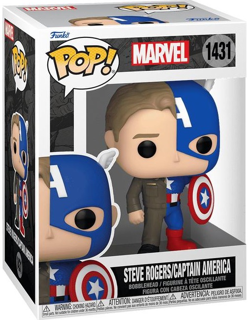 FUNKO POP! Vinilinė figūrėlė: Marvel - Captain America / Steve Rogers ...