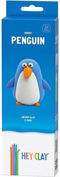 Modelinas HEY CLAY Air-Dry Clay Penguin | Pegasas