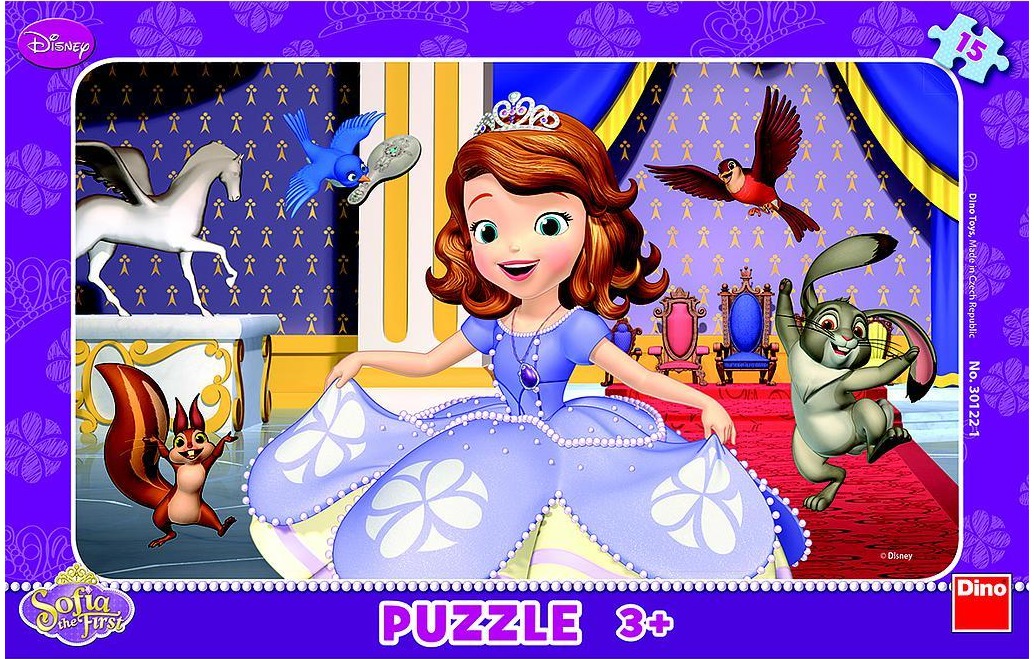 Dėlionė DINO rėmelyje 15 det. small, Disney Sofia the First | Pegasas