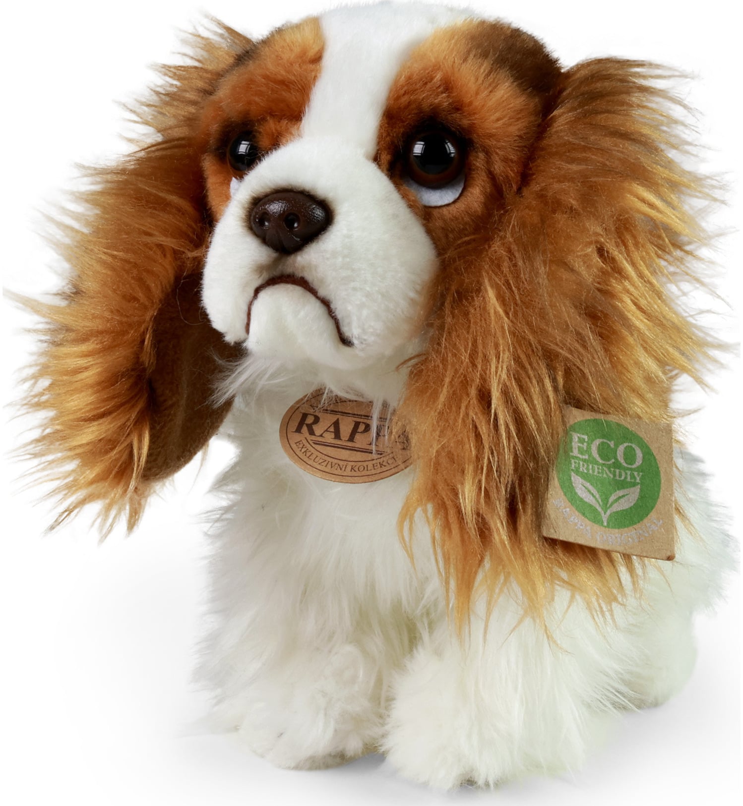 Pliušinis žaislas šuo Karaliaus Karolio spanielis 25 cm ECO-FRIENDLY ...