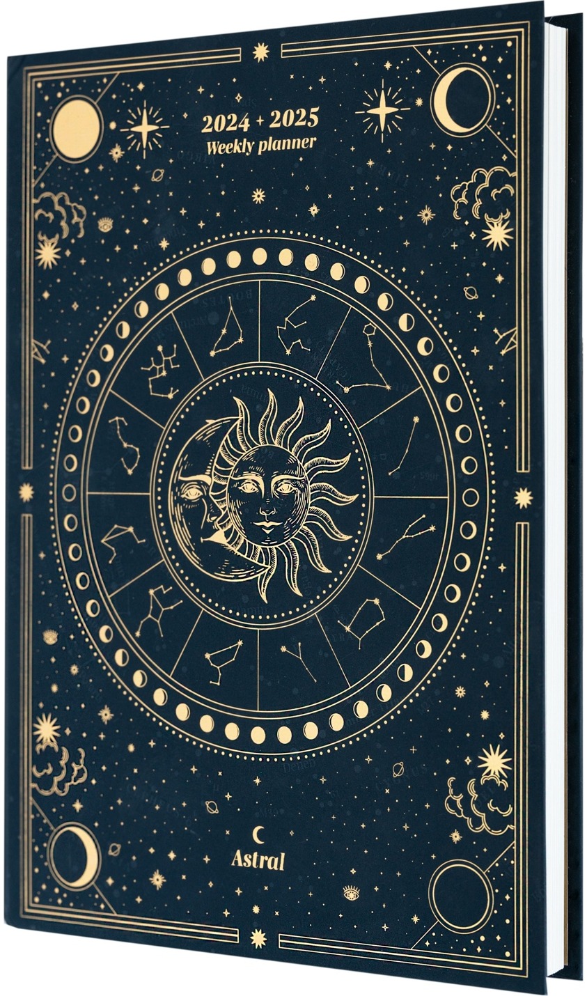 Darbo knyga ASTRAL 2024/2025 A5 savaitė atvarte, 17 mėnesių (24 rugp ...