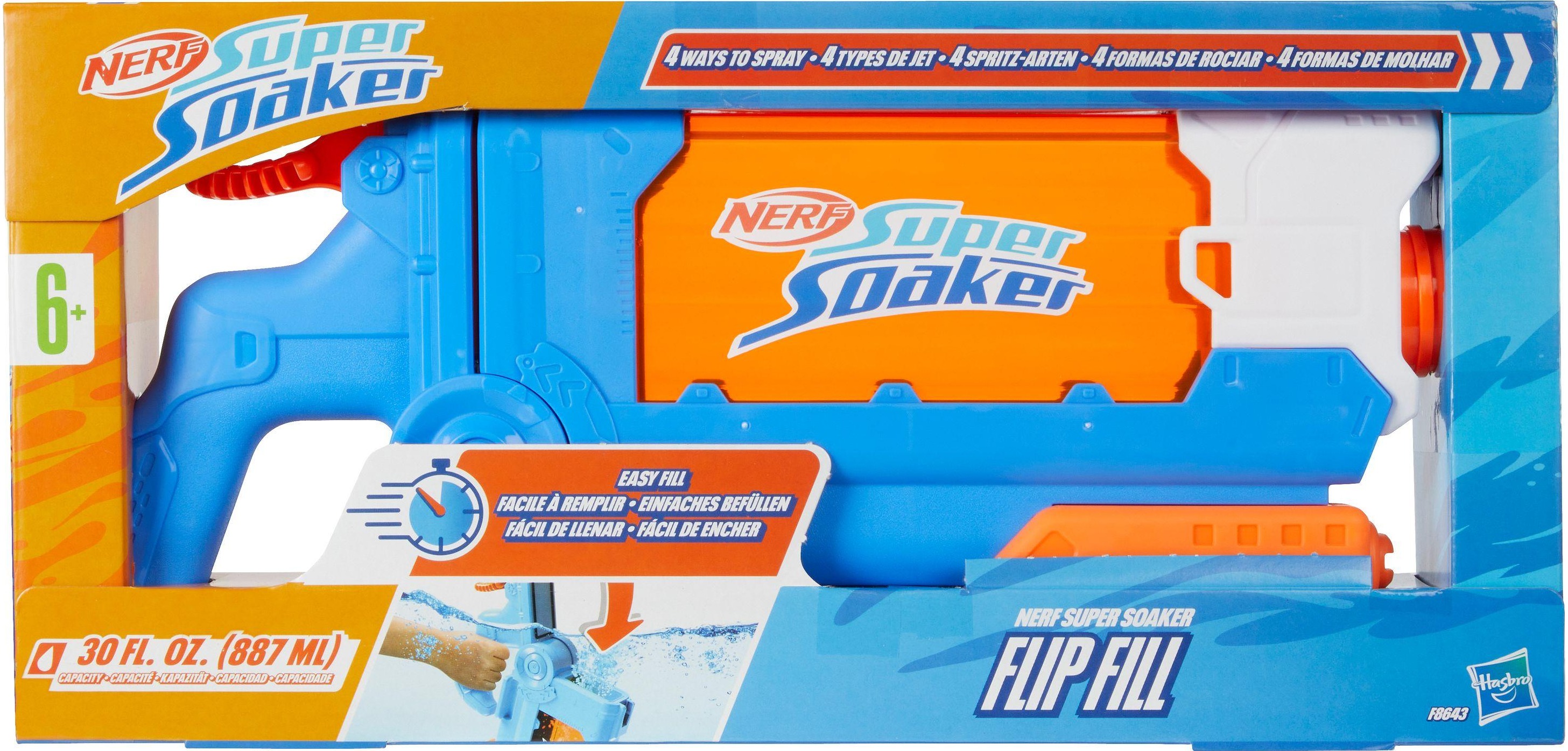 NERF SUPER SOAKER Vandens šautuvas FLIP FILL | Pegasas