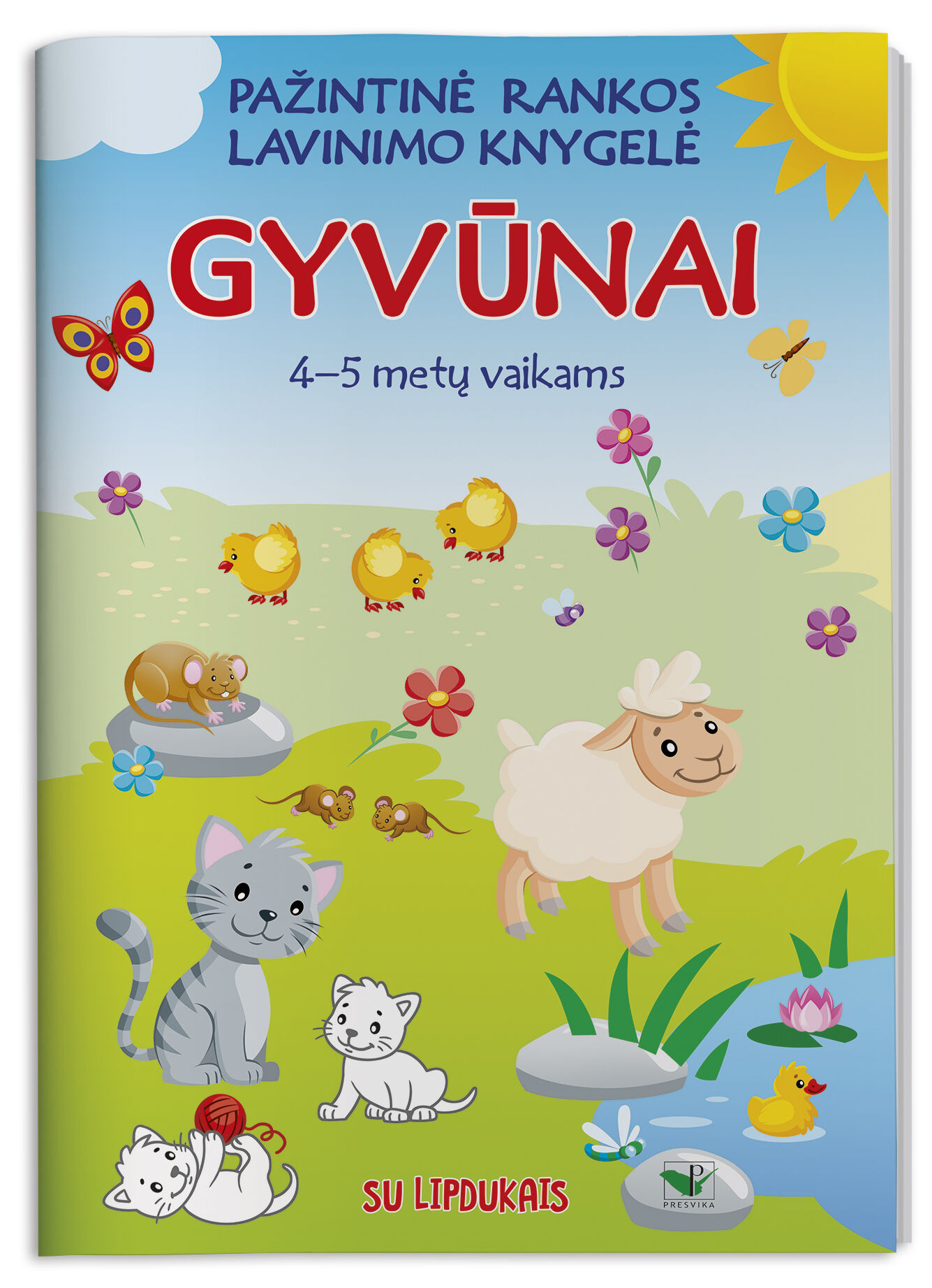 Knyga: Pažintinė rankos lavinimo knygelė. Gyvūnai. 4-5 metų vaikams. Su ...